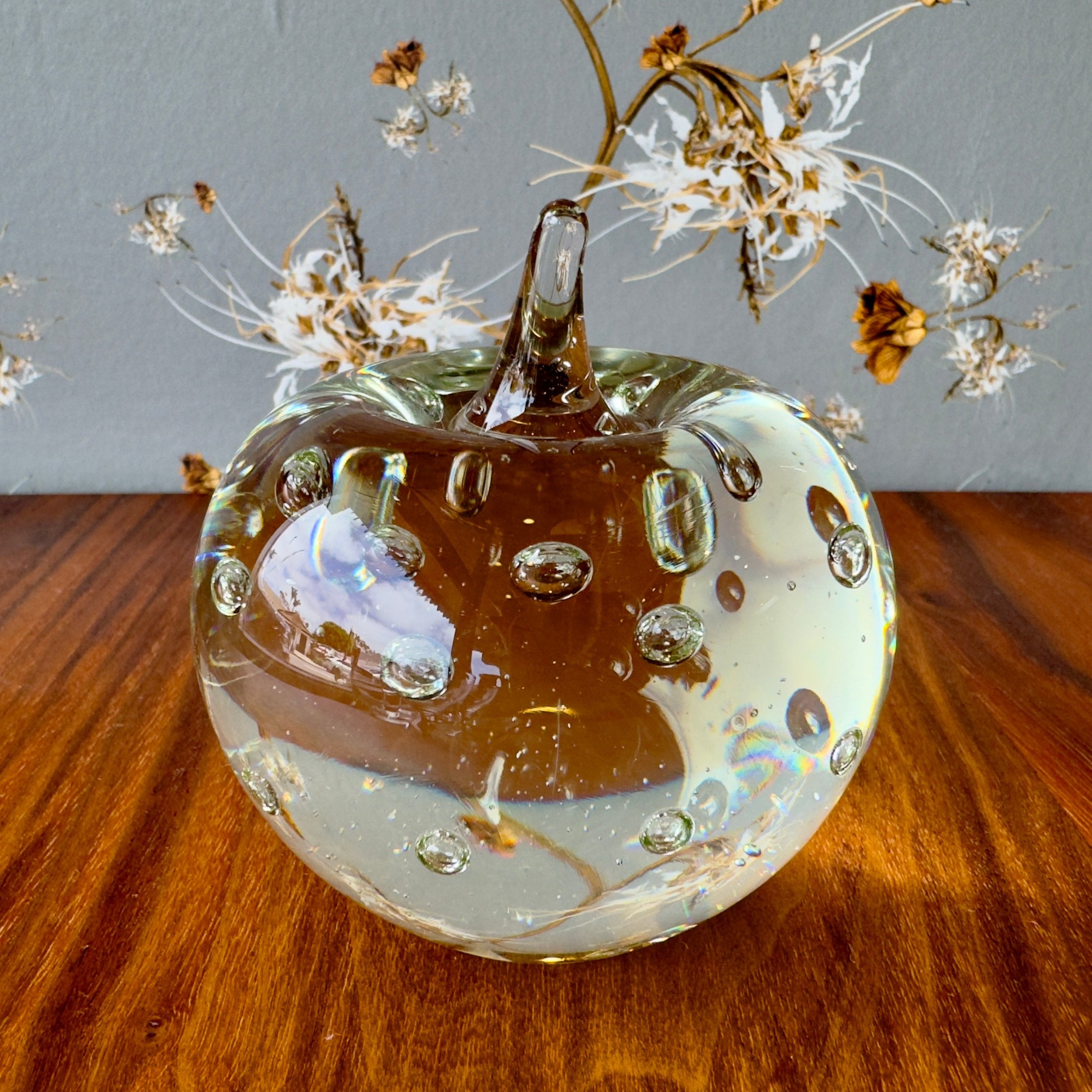 Vintage Controlled Bubble Apple Paperweight – Good Together House